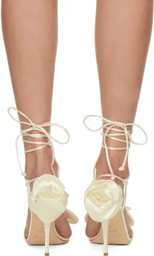Magda Butrym Double Flower Heel Sandals