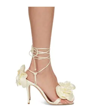 Magda Butrym Double Flower Heel Sandals
