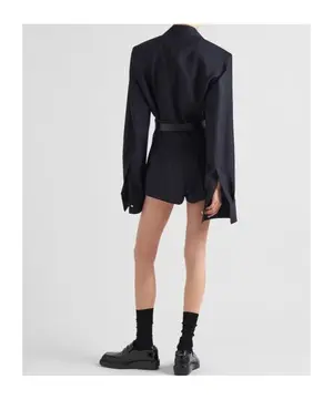 Prada Single-breasted Belted Shirt Jacket