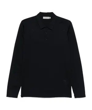 Canali Cotton Polo Shirt - Black