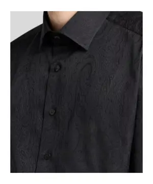 Etro Jacquard Button-up Shirt - Black