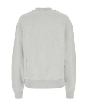 JIL SANDER Logo Patch Crewneck Sweatshirt - Gray