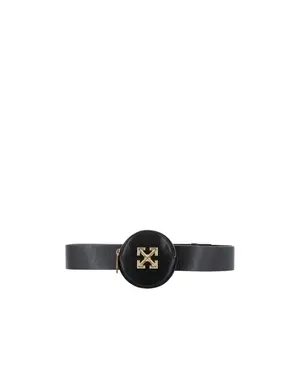 Off-White Arrows Plaque Purse Belt - Black