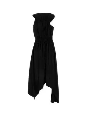 Alexander McQueen Asymmetrical Boat-neck Sleeveless Dress