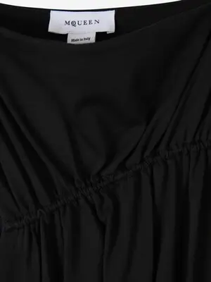 Alexander McQueen Asymmetrical Boat-neck Sleeveless Dress