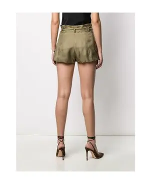 Saint Laurent Bouffant Silk Shorts