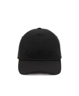LANVIN Logo Embroidered Baseball Cap - Black