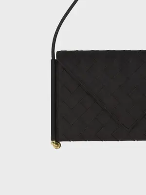 Bottega Veneta Solstice Horizontal Phone Pouch - Black