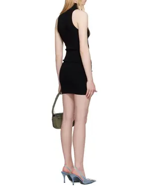 DIESEL® Ribbed Mock Neck Dress