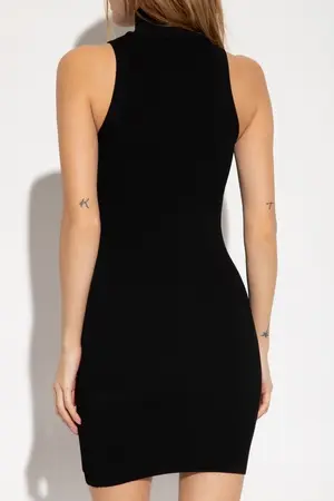 DIESEL® Ribbed Mock Neck Dress