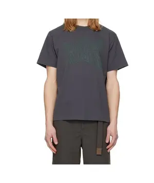 Sacai Short-sleeved Crewneck T-shirt - Grey