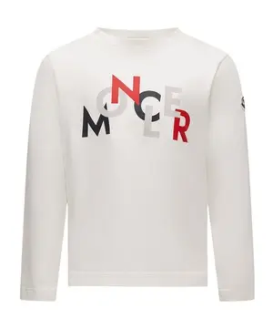 Moncler Logo Printed Crewneck Long Sleeve T-shirt