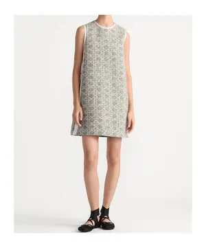 Dior Sleeveless Macrocannage Mini Dress