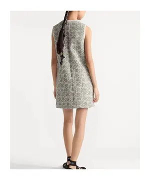 Dior Sleeveless Macrocannage Mini Dress