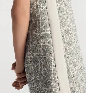 Dior Sleeveless Macrocannage Mini Dress