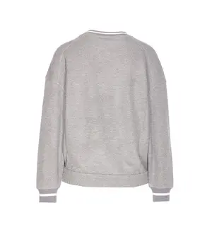 Brunello Cucinelli Embroidered Detail Crew Neck Sweater