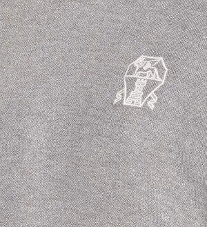 Brunello Cucinelli Embroidered Detail Crew Neck Sweater