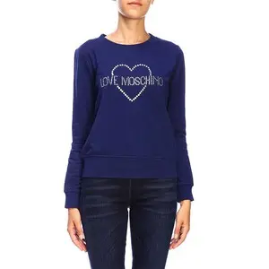 Moschino Embellished Heart Logo Sweatshirt