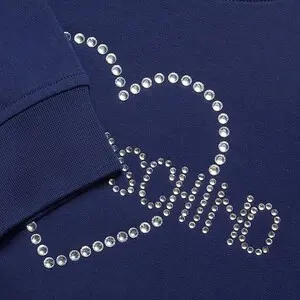 Moschino Embellished Heart Logo Sweatshirt