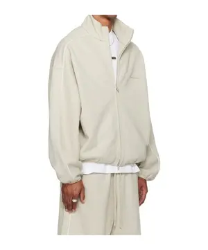 Fear Of God Logo Zip-up Track Jacket - White