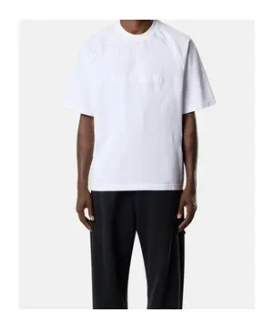 Stone Island Oversized-fit Short-sleeve T-shirt With Logo Embroidery - White