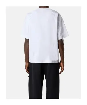 Stone Island Oversized-fit Short-sleeve T-shirt With Logo Embroidery - White