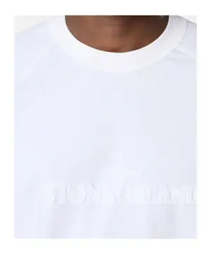 Stone Island Oversized-fit Short-sleeve T-shirt With Logo Embroidery - White