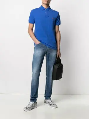 Polo Ralph Lauren Logo Embroidered Short-sleeved Polo Shirt