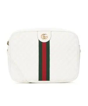 Gucci Quilted Leisure Shoulder Bag - White