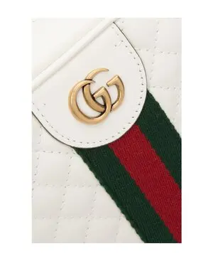 Gucci Quilted Leisure Shoulder Bag - White