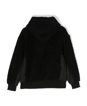 MSGM Logo-embroidered Teddy Hoodie