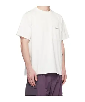 AND WANDER Logo-print T-shirt - White