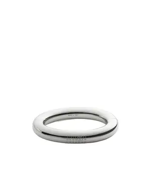 MAISON MARGIELA Logo Detailed Bangle - Silver
