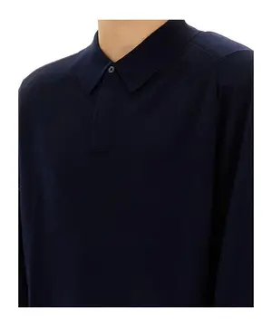 Paul Smith Long-sleeve Knitted Polo Shirt - Black