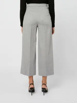 Max Mara Burano Cropped Wide Leg Trousers