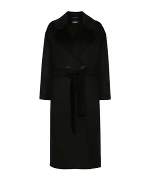 Max Mara Long-sleeved Coat With Notched Lapels