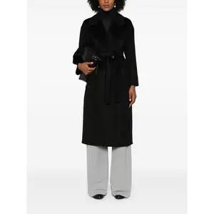 Max Mara Long-sleeved Coat With Notched Lapels