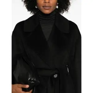 Max Mara Long-sleeved Coat With Notched Lapels