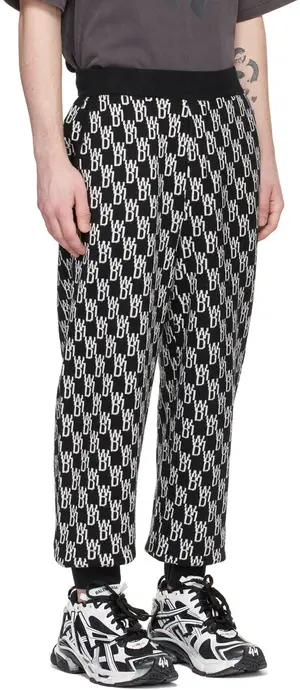 We11Done Monogram Knit Trousers