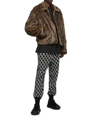 We11Done Monogram Knit Trousers