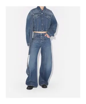 JEAN PAUL GAULTIER Wide-leg Denim Jeans With Belt Loops