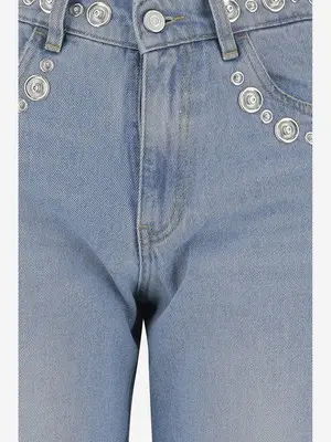 Coperni Embellished Wide-leg Jeans