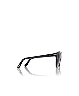 TOM FORD Olivia Rectangle Frame Sunglasses
