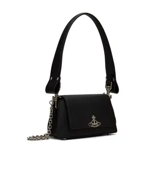 VIVIENNE WESTWOOD Orb Plaque Mini Shoulder Bag - Black