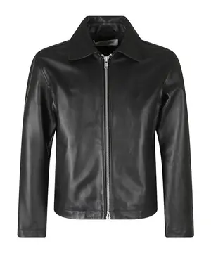 SUNFLOWER Leather Zip Jacket