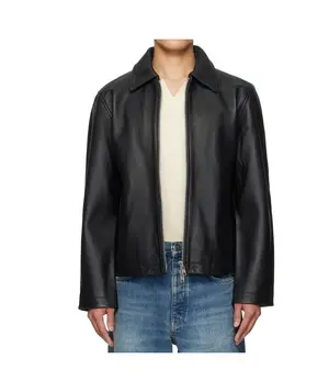 SUNFLOWER Leather Zip Jacket
