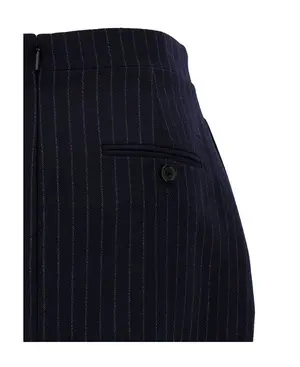 Saint Laurent Pinstriped Pencil Skirt