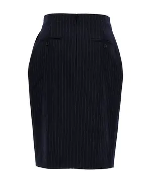 Saint Laurent Pinstriped Pencil Skirt