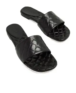 Bottega Veneta Quilted Slip-on Sandals