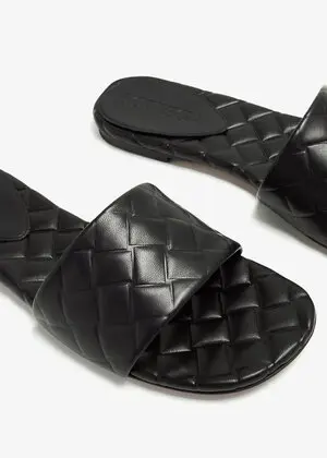 Bottega Veneta Quilted Slip-on Sandals